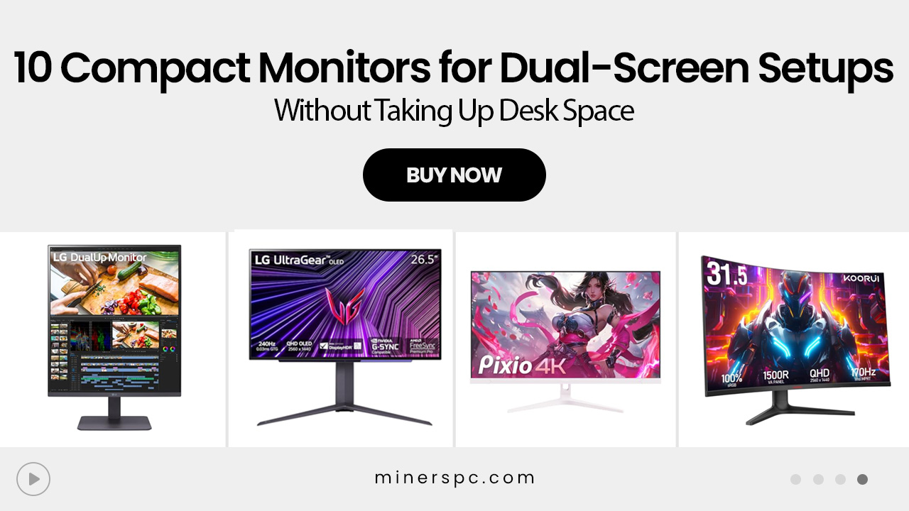 Compact Dual Monitors: 10 Best Options for Small Desk Setups