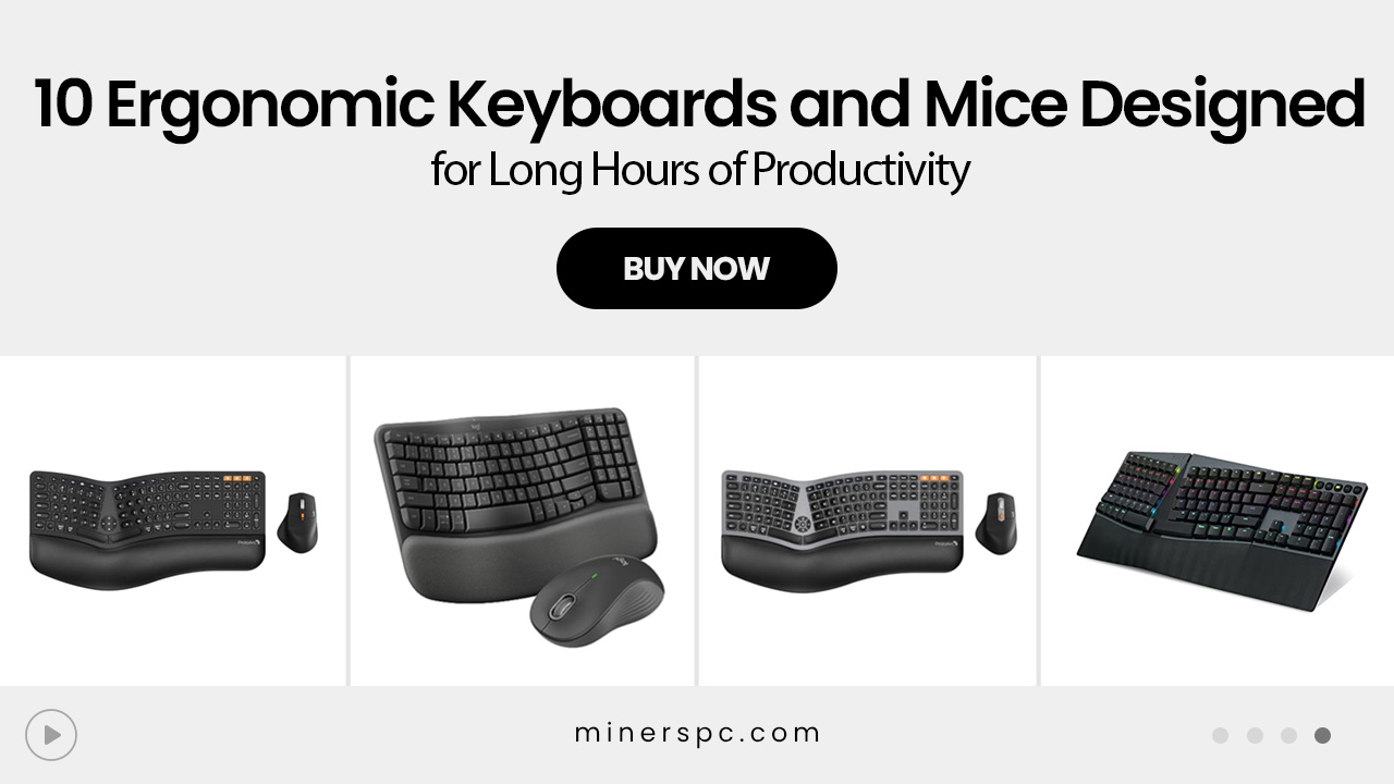 Best Ergonomic Keyboards and Mice in 2025 | Miners PC
