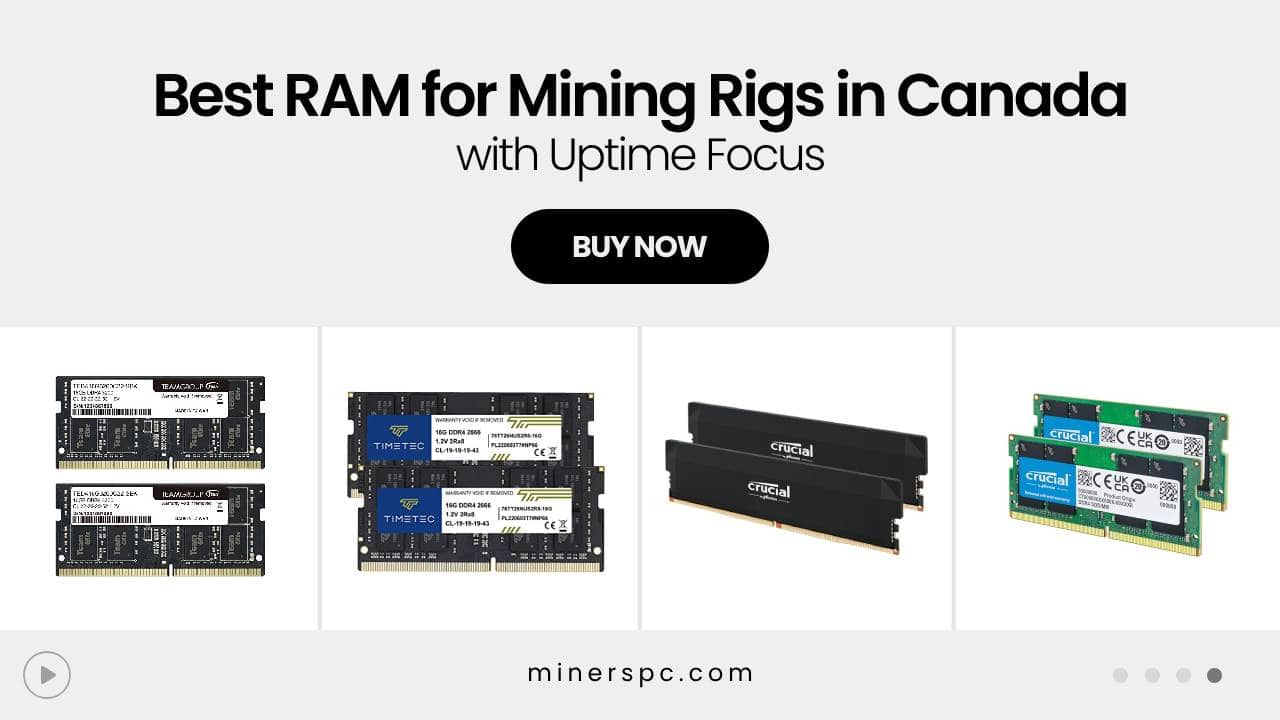 Best RAM for Mining Rigs Canada: 10 Kits for Reliable 24/7 Uptime